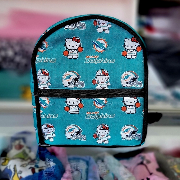 Bags | Hello Kitty Miami Dolphins Mini Backpack | Poshmark